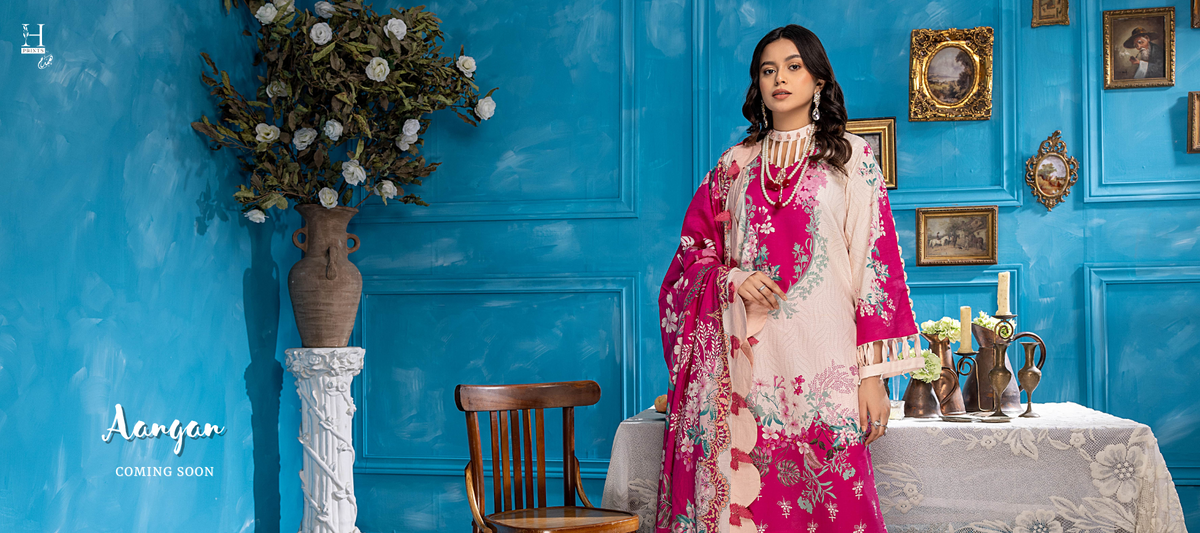 AANGAN DIGITAL PRINTED LAWN COLLECTION – Humdum