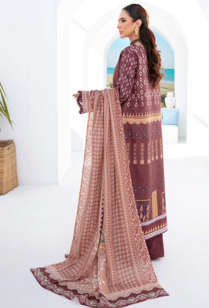 Embroidered Lawn - D07 – Humdum