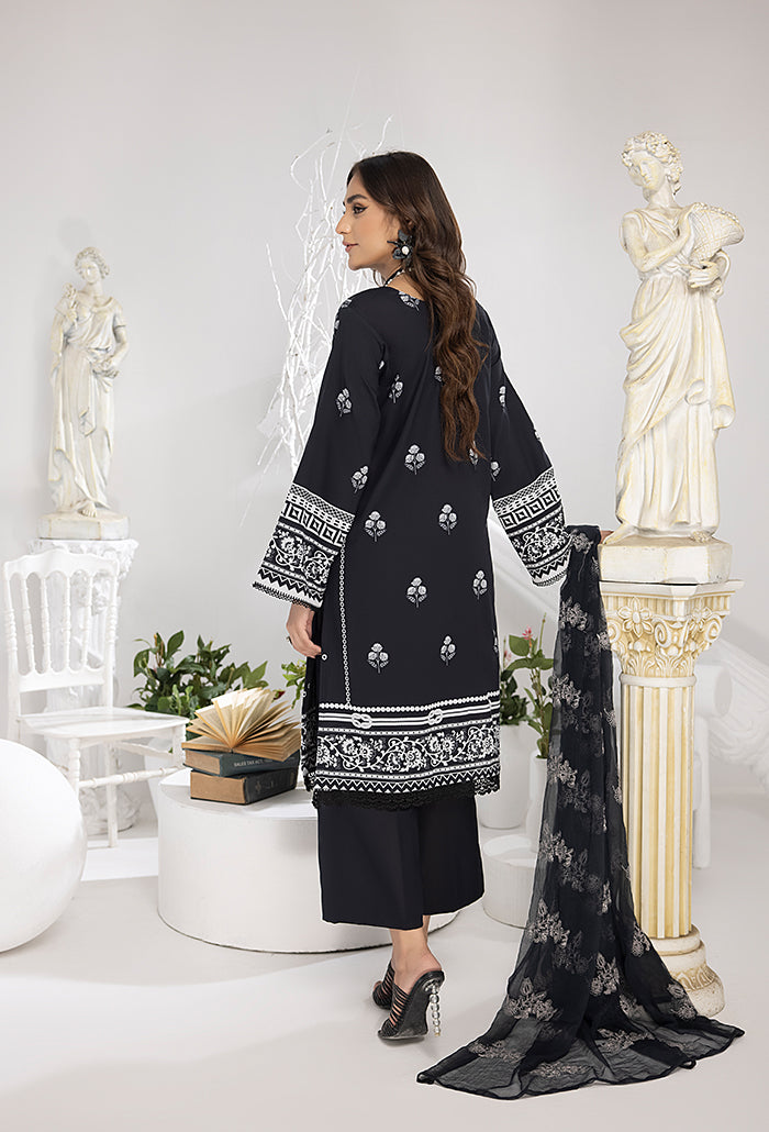 Monochrome Digital Printed Lawn collection-10 – Humdum