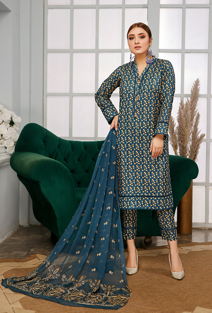 VASAL-PRINTED+EMBROIDERED LAWN COLLECTION-VA-08 – Humdum