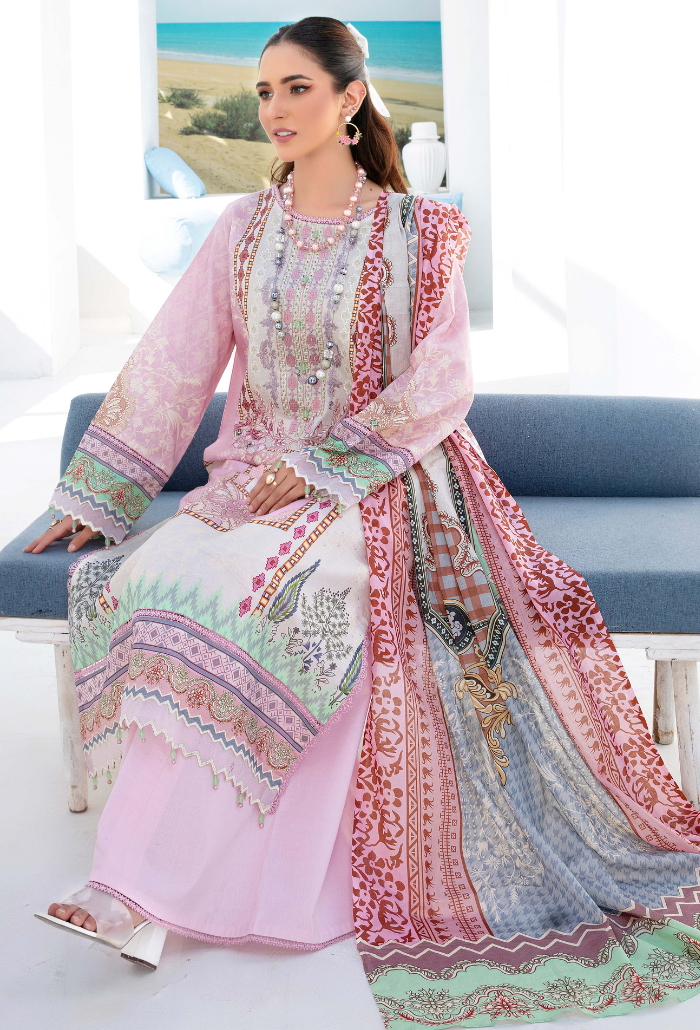 Embroidered Lawn - D08 – Humdum